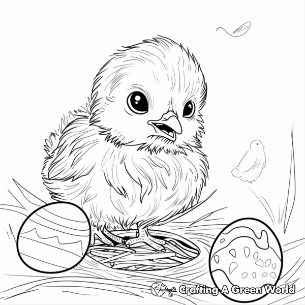 Easter Chick Coloring Pages - Free & Printable!