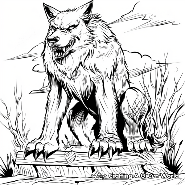 Werewolf Coloring Pages - Free & Printable!