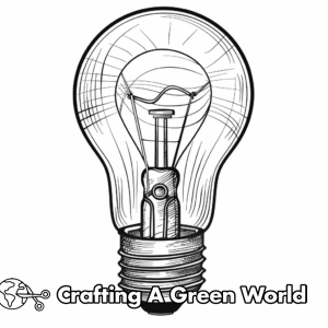 Light Bulb Coloring Pages - Free & Printable!