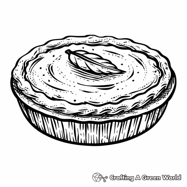 Pumpkin Pie Coloring Pages - Free & Printable!