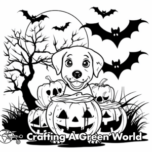 Halloween Dog Coloring Pages - Free & Printable!