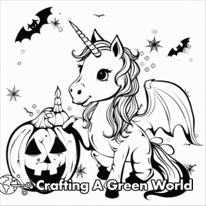 Halloween Unicorn Coloring Pages - Free & Printable!