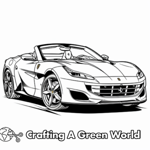 Ferrari Coloring Pages - Free & Printable!