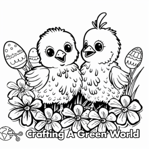 Easter Chick Coloring Pages - Free & Printable!