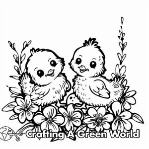 Easter Chick Coloring Pages - Free & Printable!