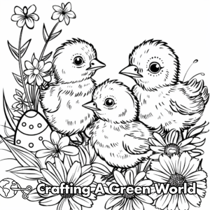 Easter Chick Coloring Pages - Free & Printable!
