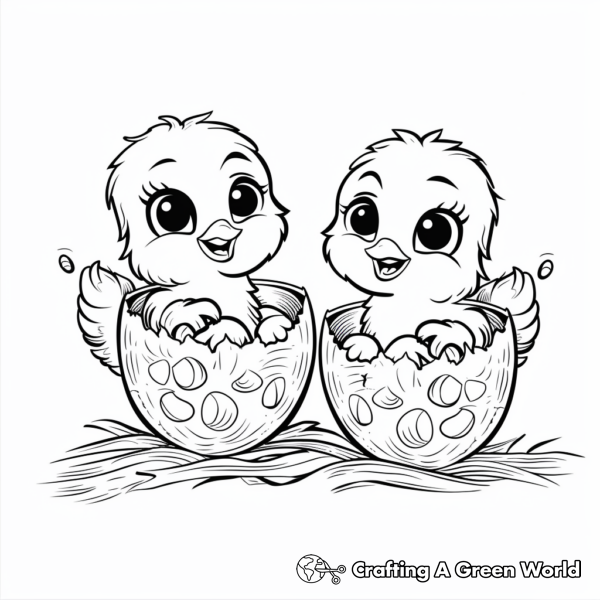 Easter Chick Coloring Pages - Free & Printable!