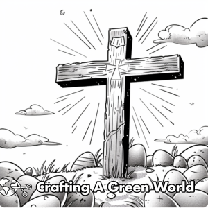 Easter Cross Coloring Pages - Free & Printable!
