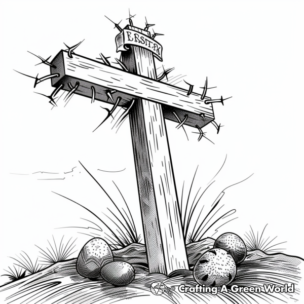 Easter Cross Coloring Pages - Free & Printable!