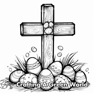 Easter Cross Coloring Pages - Free & Printable!