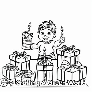 1st Birthday Coloring Pages - Free & Printable!
