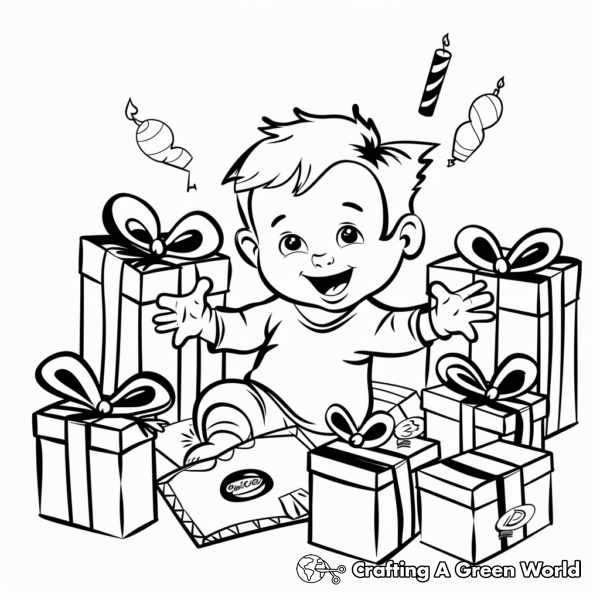 1st Birthday Coloring Pages - Free & Printable!