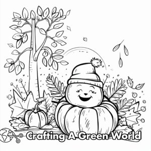 First Day Of Fall Coloring Pages - Free & Printable!