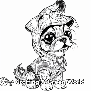 Halloween Dog Coloring Pages - Free & Printable!