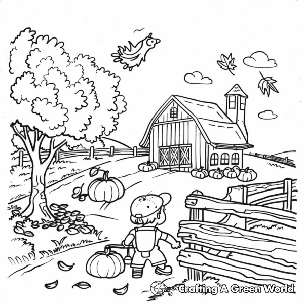 First Day Of Fall Coloring Pages - Free & Printable!
