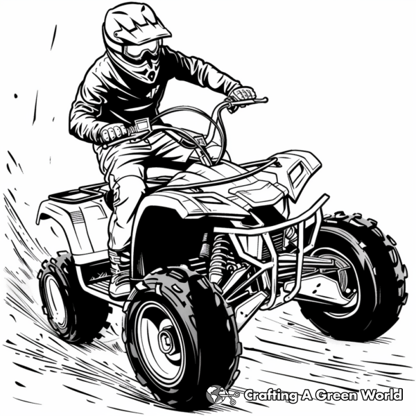 Four Wheeler Coloring Pages - Free & Printable!