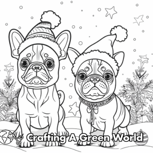 Christmas Animal Coloring Pages - Free & Printable!