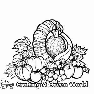 Cornucopia Coloring Pages - Free & Printable!
