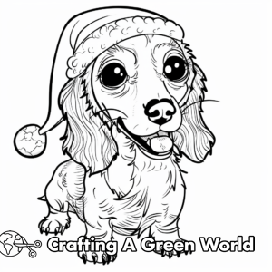 Super Cute Christmas Dog Coloring Pages - Free & Printable!