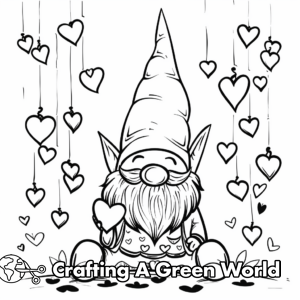 Valentine's Day Gnome Coloring Pages - Free & Printable!