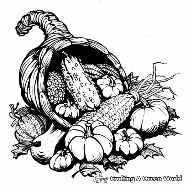 Cornucopia Coloring Pages - Free & Printable!