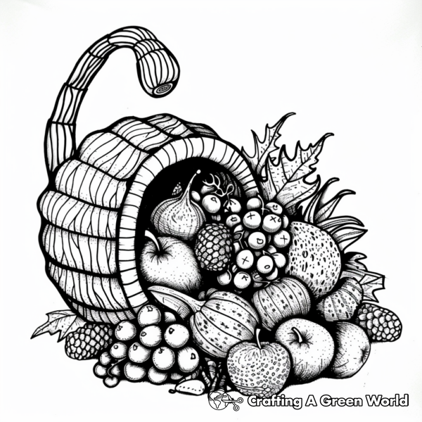 Cornucopia Coloring Pages - Free & Printable!