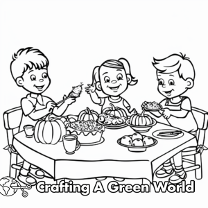 Thanksgiving For Preschool Coloring Pages - Free & Printable!