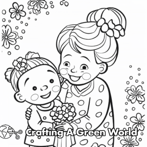 Happy Mothers Day Grandma Coloring Pages - Free & Printable!