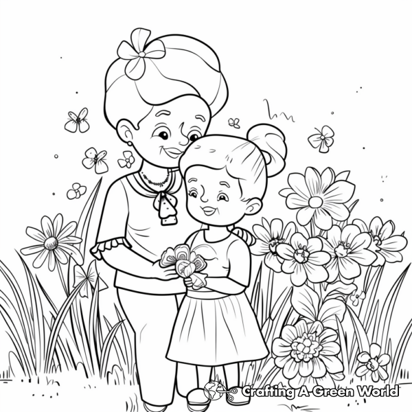 Happy Mothers Day Grandma Coloring Pages - Free & Printable!