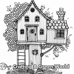 Tree House Coloring Pages - Free & Printable!