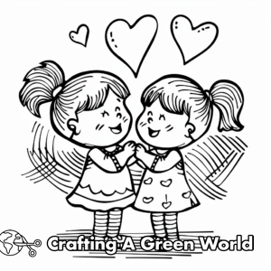 Preschool Valentines Coloring Pages - Free & Printable!