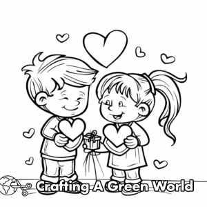 Preschool Valentines Coloring Pages - Free & Printable!