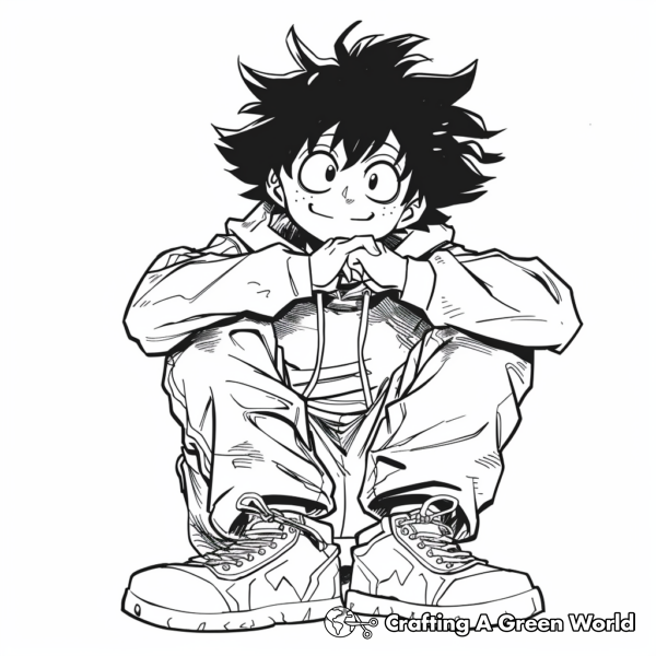 Deku Coloring Pages - Free & Printable!