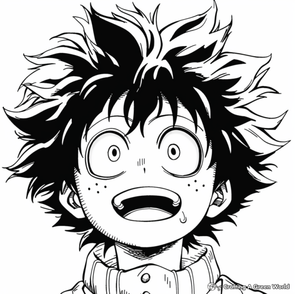 Deku Coloring Pages - Free & Printable!