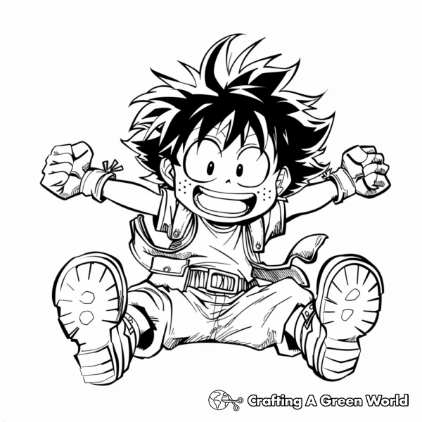 Deku Coloring Pages - Free & Printable!