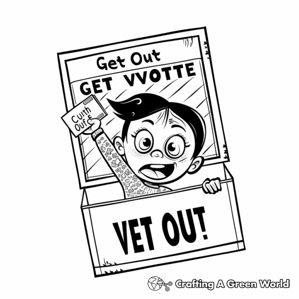 Voting Coloring Pages - Free & Printable!