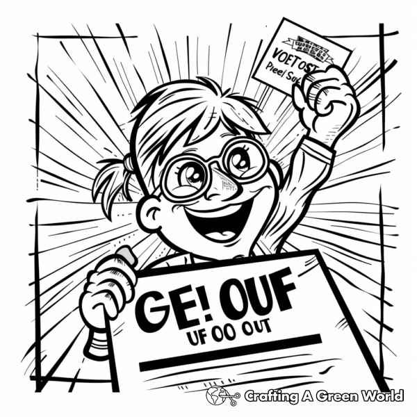 Voting Coloring Pages - Free & Printable!