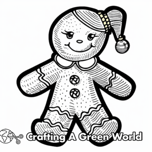 Gingerbread Girl Coloring Pages - Free & Printable!