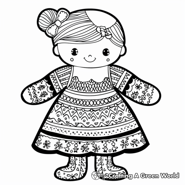 Gingerbread Girl Coloring Pages - Free & Printable!