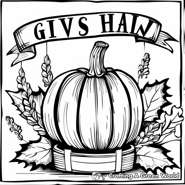 Give Thanks Coloring Pages - Free & Printable!