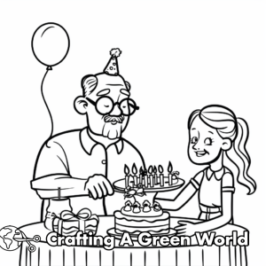 Happy Birthday Grandpa Coloring Pages - Free & Printable!