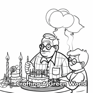 Happy Birthday Grandpa Coloring Pages - Free & Printable!