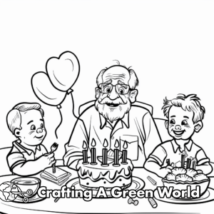 Happy Birthday Grandpa Coloring Pages - Free & Printable!
