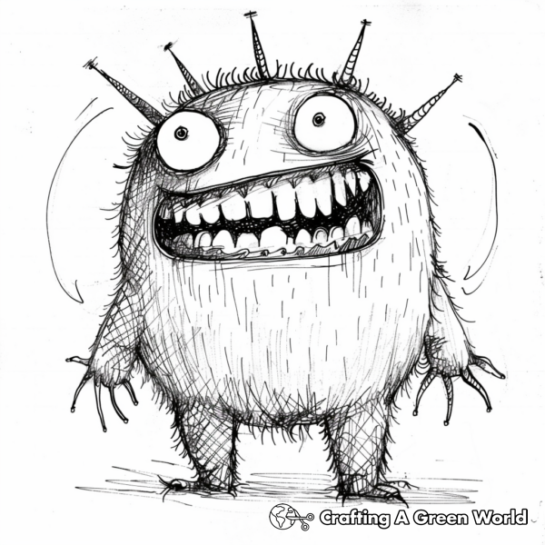 Silly Monster Coloring Pages - Free & Printable!