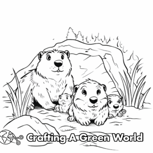 Ground Hog Coloring Pages - Free & Printable!