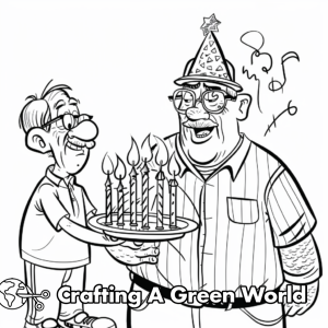 Happy Birthday Grandpa Coloring Pages - Free & Printable!