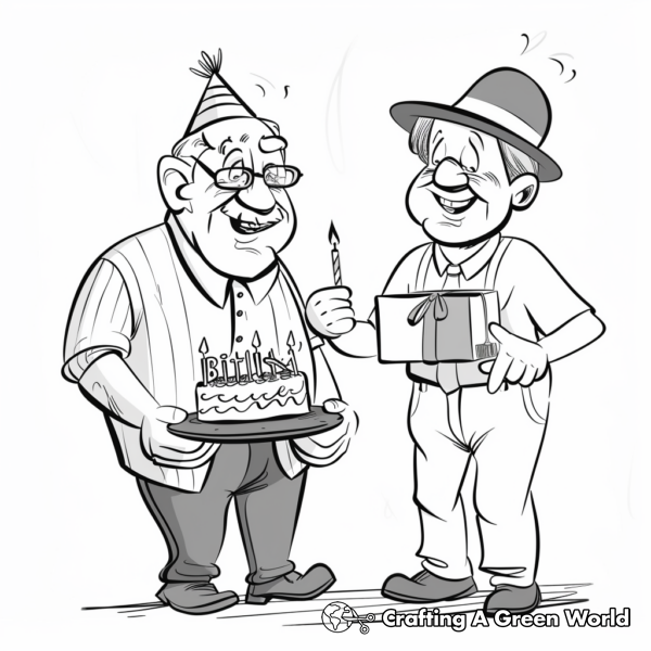 Happy Birthday Grandpa Coloring Pages - Free & Printable!