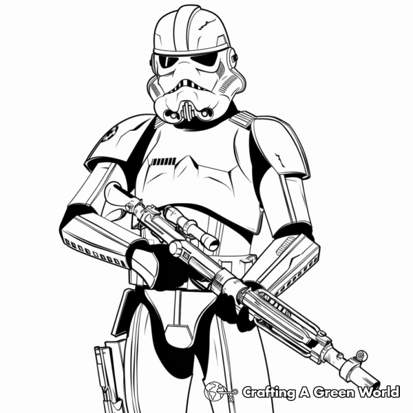 Clone Trooper Coloring Pages - Free & Printable!
