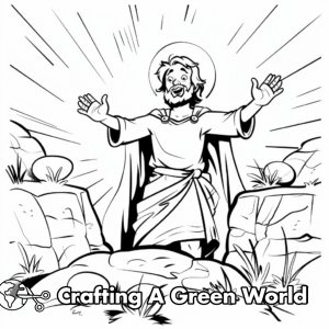 He Is Risen Coloring Pages - Free & Printable!