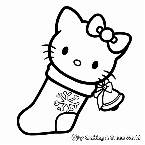 Hello Kitty Christmas Coloring Pages - Free & Printable!